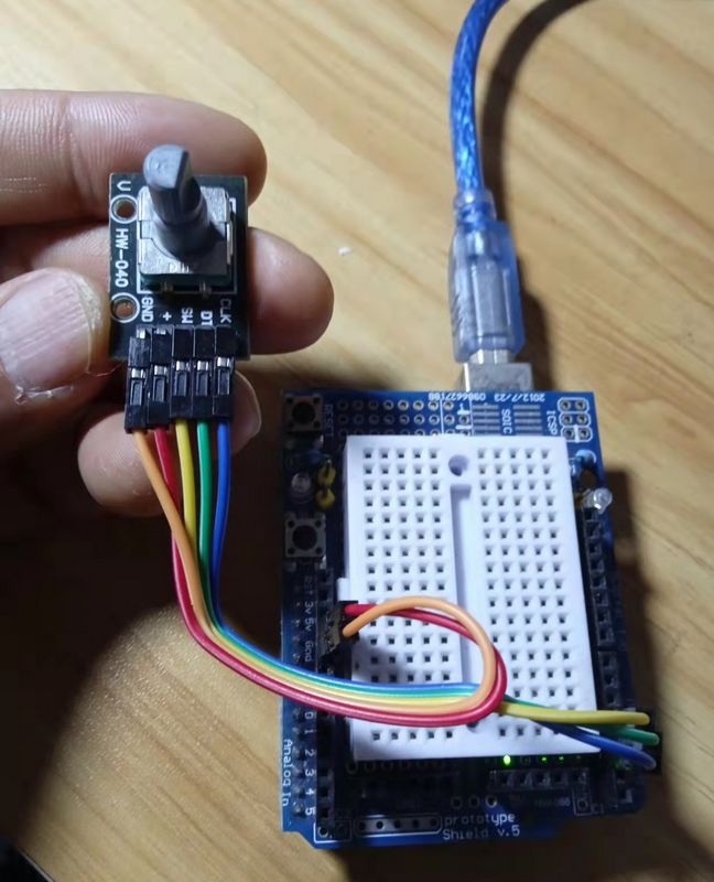 【雕爷学编程】arduino动手做(40) Ky 040旋转编码器模块2 Makelog造物记