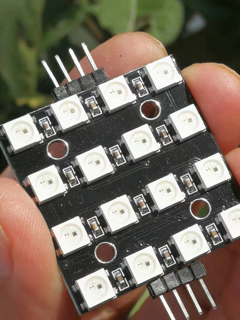 【雕爷学编程】Arduino动手做（86）---4*4位 WS2812 全彩模块2- Makelog(造物记)