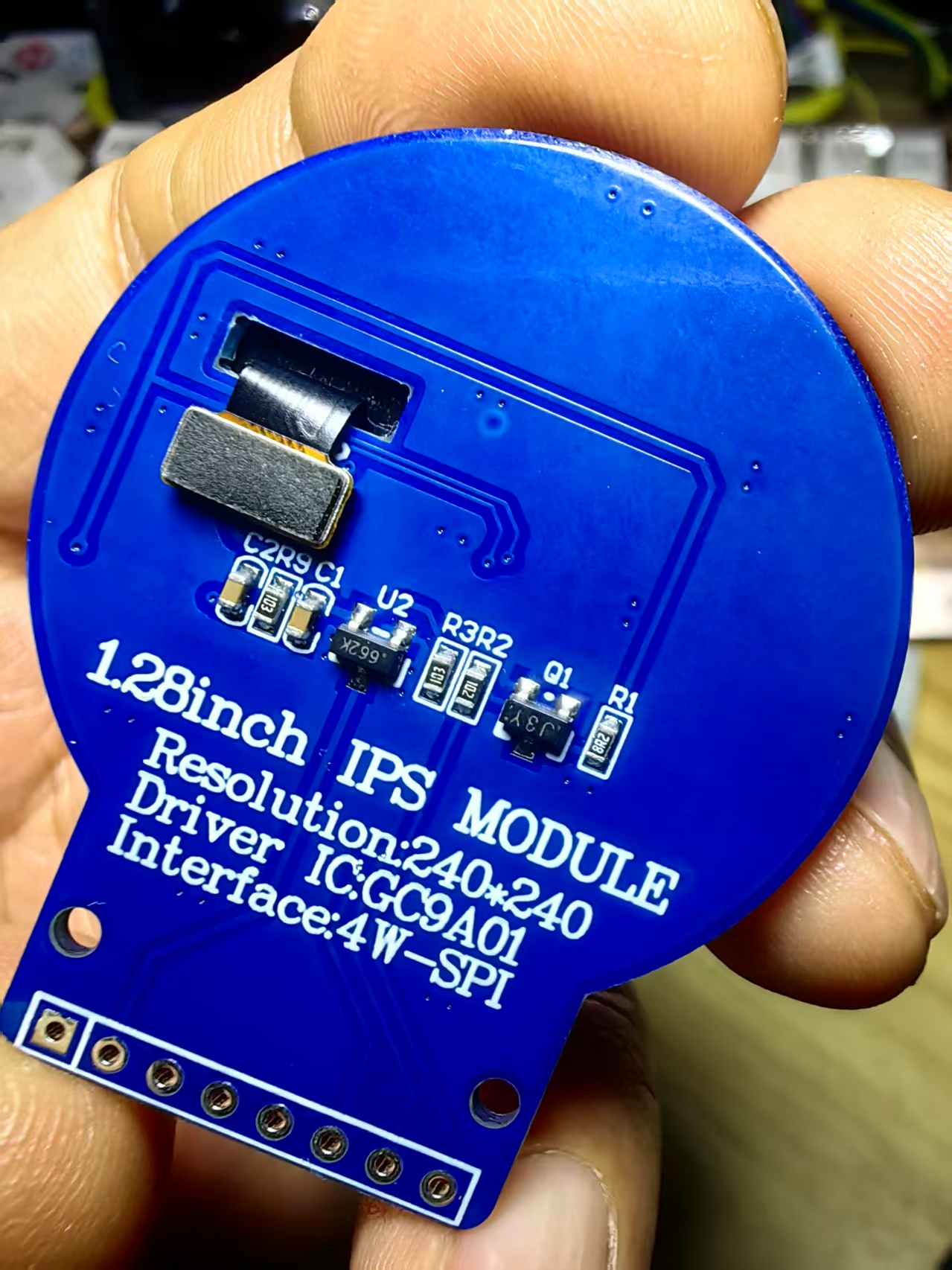【花雕学编程】Arduino动手做（249）---基于Adafruit_GFX库测试ESP32与GC9A01显示屏的综合功能- Makelog(造物记)