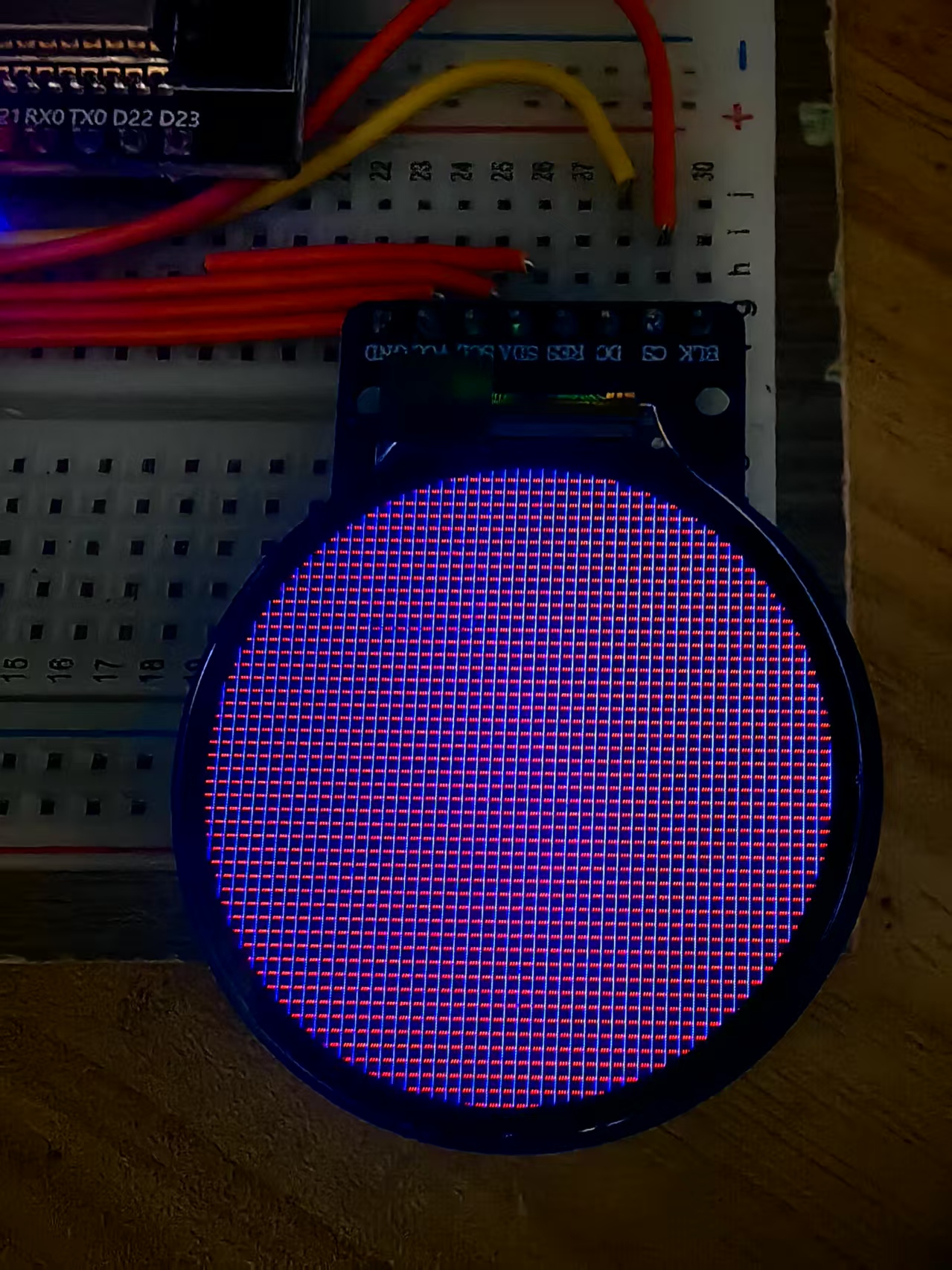 【花雕学编程】Arduino动手做（249）---基于Adafruit_GFX库测试ESP32与GC9A01显示屏的综合功能- Makelog(造物记)